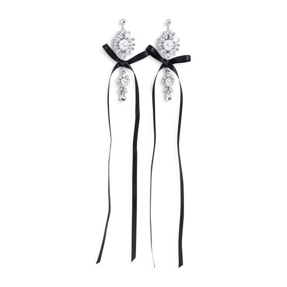 Simone Rocha | Accessories | Simone Rocha Long Crystal Crest Bow ...